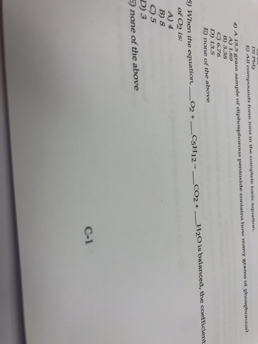 Solved D) PbI2 ED All compounds form ions in the complete | Chegg.com