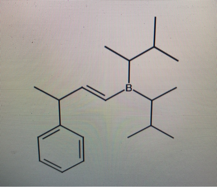 Solved Disiamylborane adds to a triple bond to give an | Chegg.com