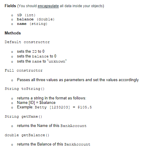 Solved /* CS141 Practice object File * Use this class to | Chegg.com
