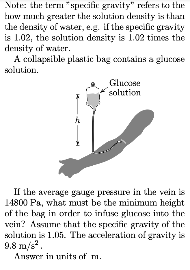Solved Note: the term "specific gravity” refers to the how | Chegg.com