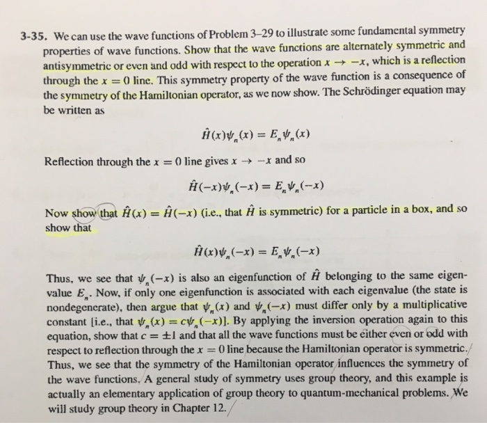 Solved 3 35 We Can Use The Wave Functions Of Problem 3 29 