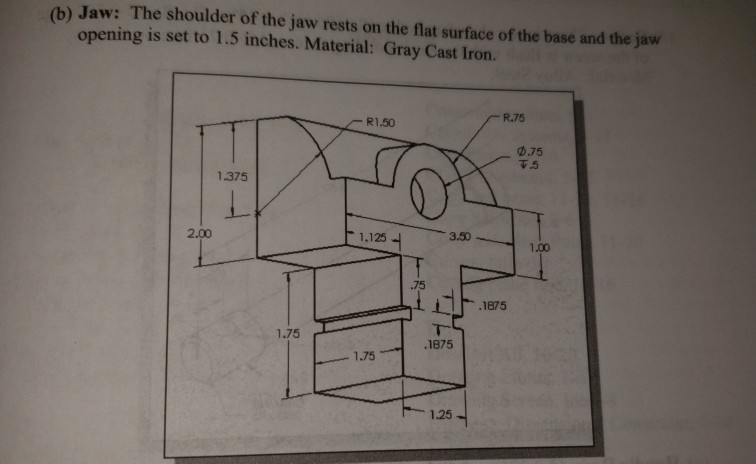 Solved Vise Assembly. Create a set of detail and assembly | Chegg.com