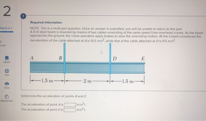 Solved 2 Required information Part 2 of 2 NOTE: This is a | Chegg.com Solved 2 Required information Part 2 of 2 NOTE: This is a | Chegg.com