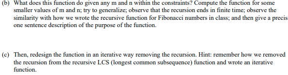 Solved Consider the following recursive function, assuming 0 | Chegg.com