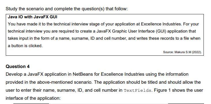 Solved Study the scenario and complete the question(s) that | Chegg.com