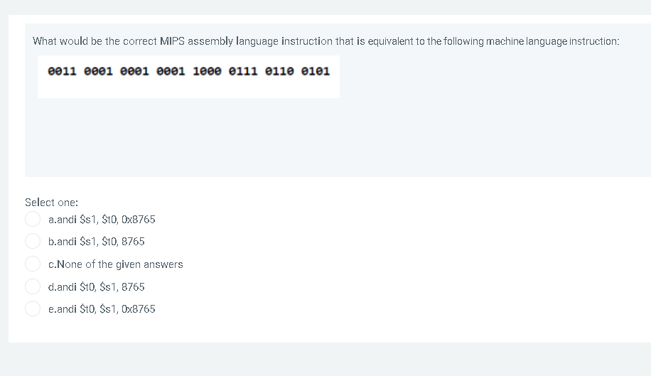 Solved What would be the correct MIPS assembly language | Chegg.com