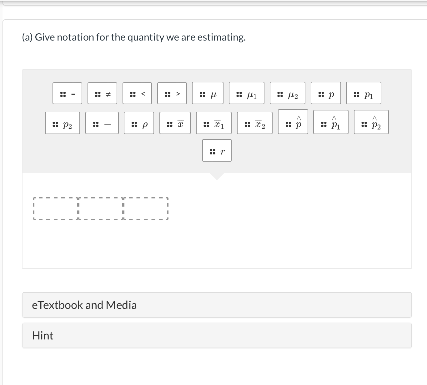 Solved Randomization Dotplot of xˉ1−xˉ2, Null hypothesis: | Chegg.com