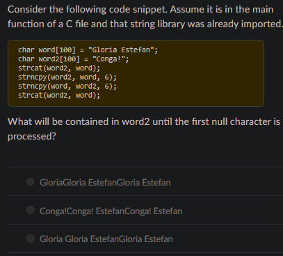 Solved by an EXPERT Consider the following code snippet. Assume it is in | Chegg.com