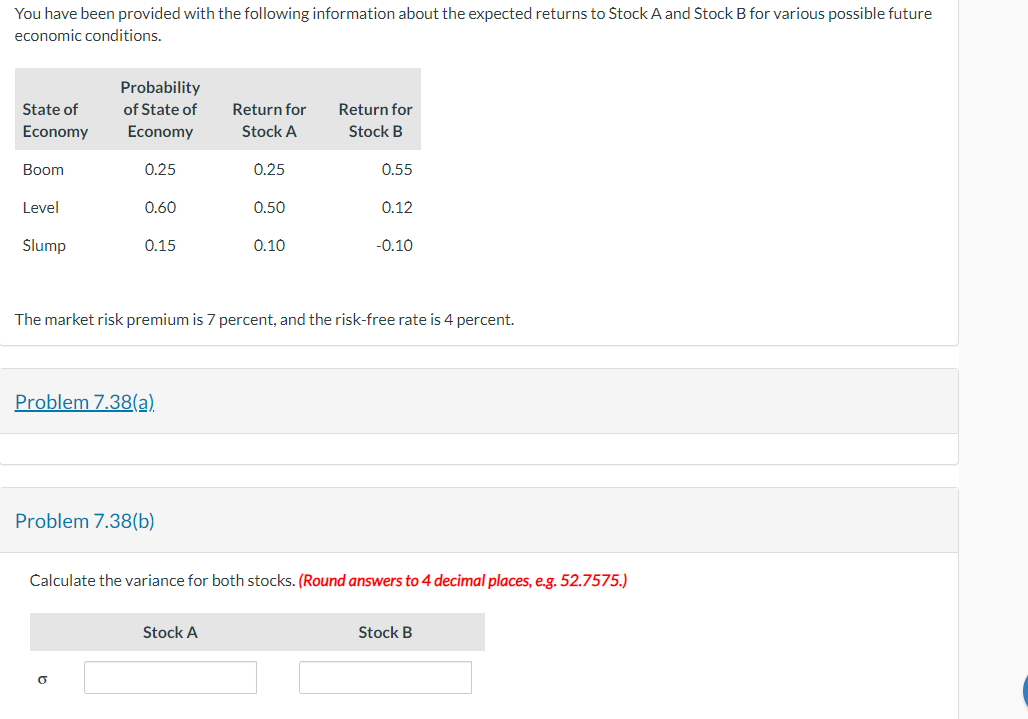 Solved You have been provided with the following information | Chegg.com