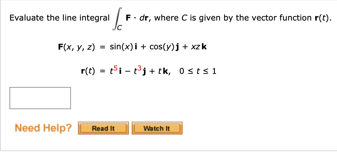 Solved Evaluate the line integral ∫CF⋅dr, where C is given | Chegg.com