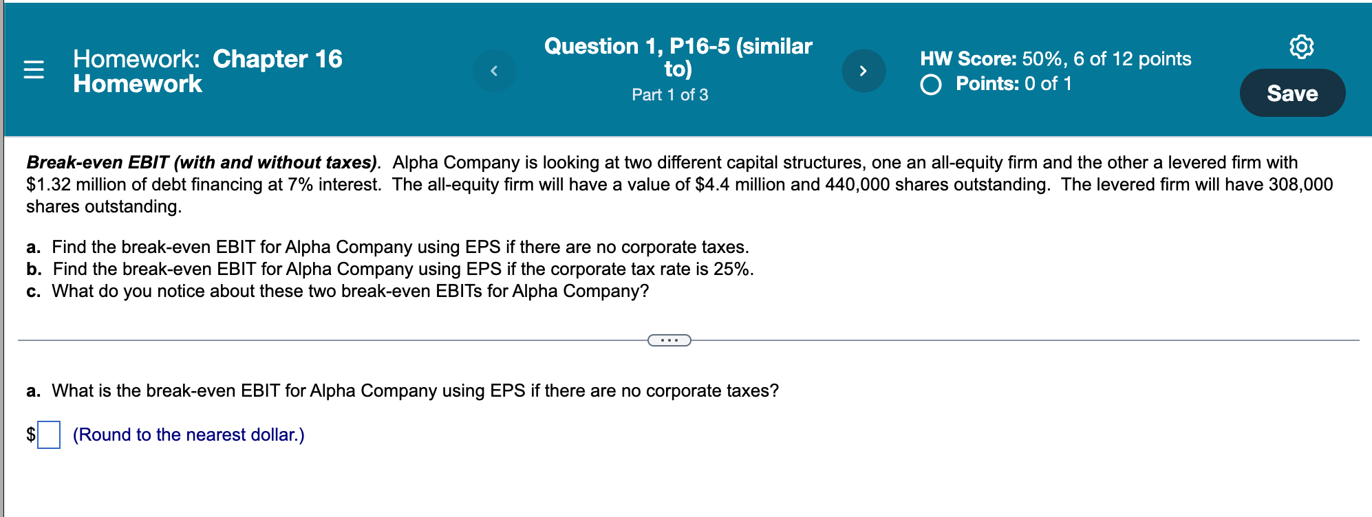 Solved Homework Chapter 16 Homework Question 1 P16 5