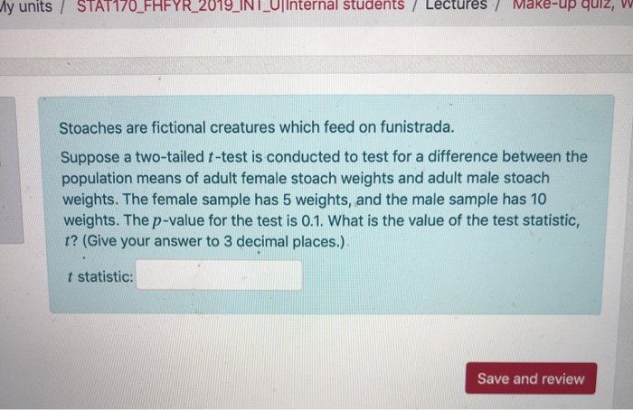 Solved y units STAT170 FHFYR 2019 INI Ujnternal students/ | Chegg.com