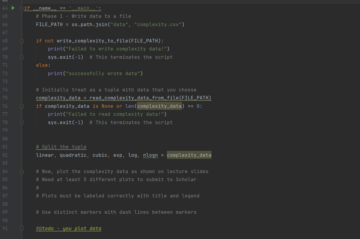 Solved (PYTHON) Homework in Complexity calculations and | Chegg.com Solved (PYTHON) Homework in Complexity calculations and | Chegg.com