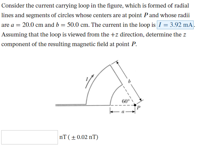 Solved Consider the current carrying loop in the figure, | Chegg.com