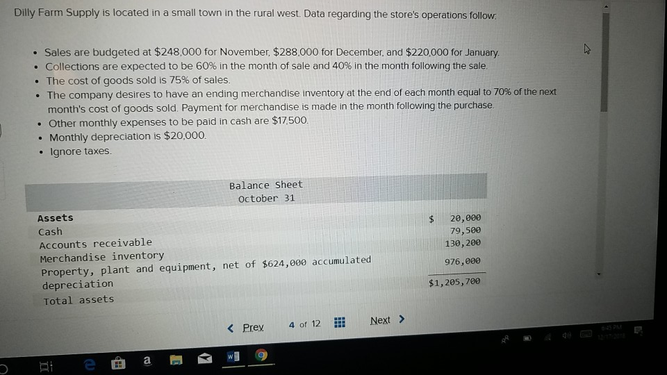 Solved Dilly Farm Supply is located in a small town in the | Chegg.com