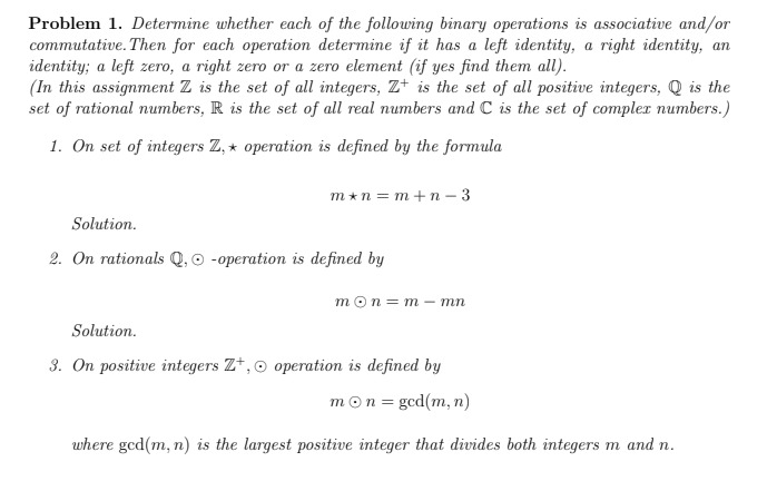 Solved Problem 1 Determine Whether Each Of The Following