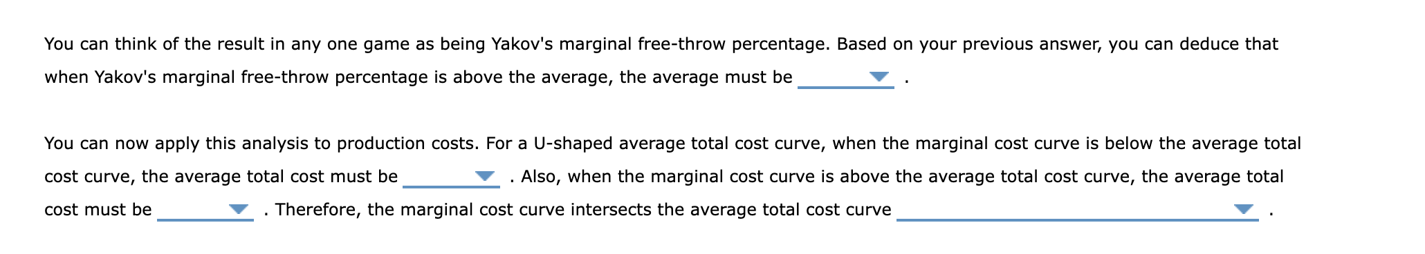 Solved 4. The marginal-average rule player, and his game log | Chegg.com