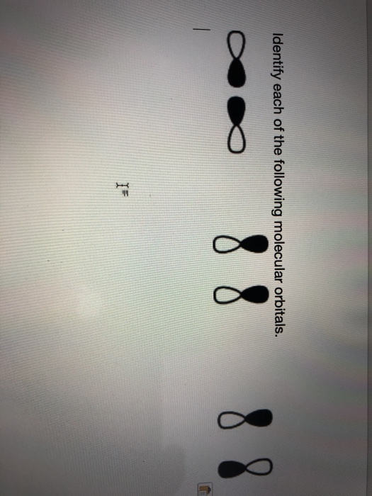 Solved Identify each of the following molecular orbitals. | Chegg.com