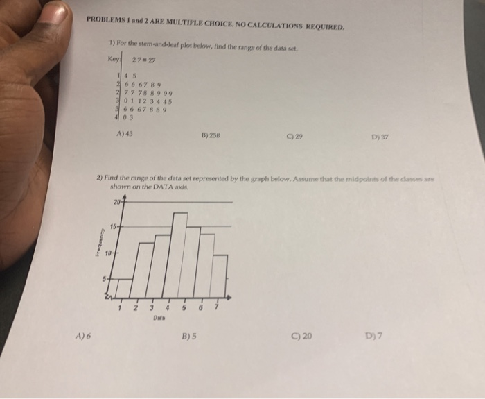 Solved PROBLEMS 1 and 2 ARE MULTIPLE CHOICE. NO CALCULATIONS | Chegg.com