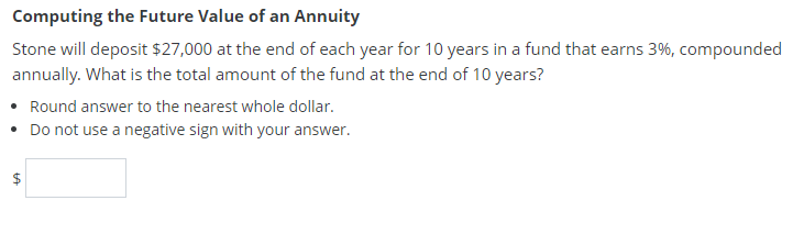 Solved Computing the Present Value of an Annuity In | Chegg.com