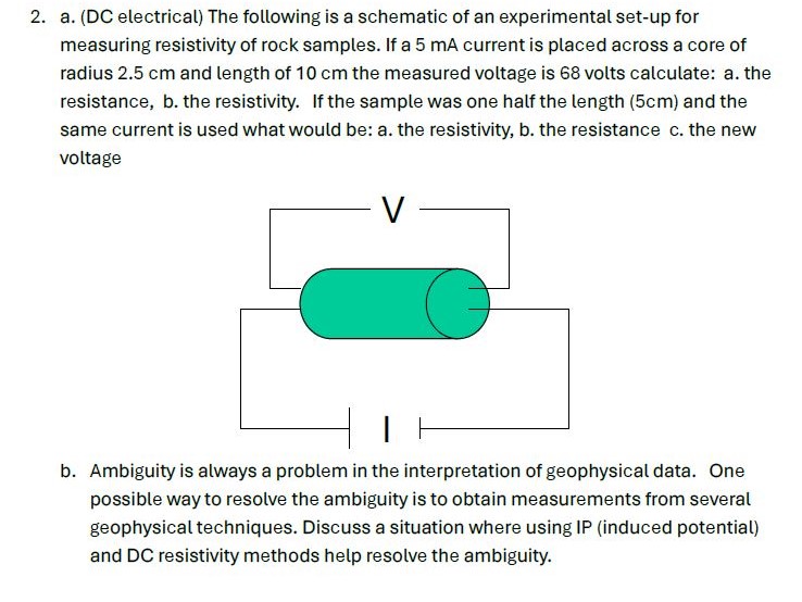 Solved a. (DC electrical) ﻿The following is a schematic of | Chegg.com