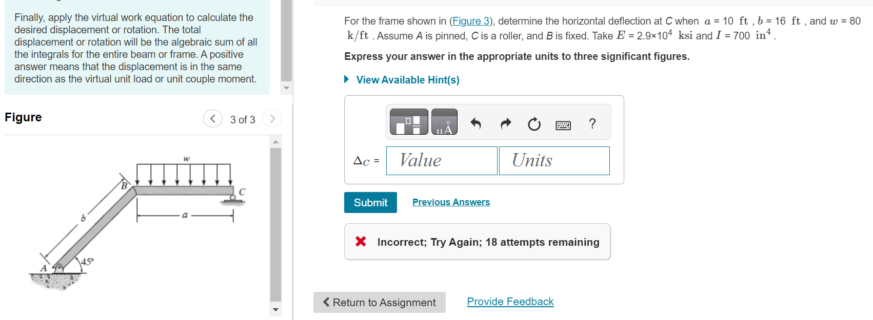 Solved Finally, apply the virtual work equation to calculate | Chegg.com