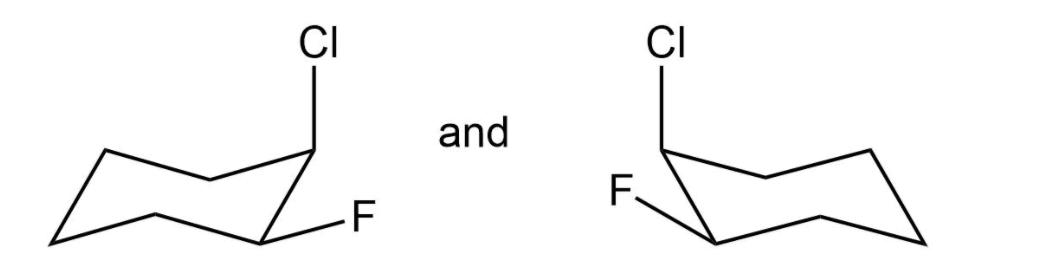 Solved Part A) Two disubstituted cyclohexane molecules are | Chegg.com