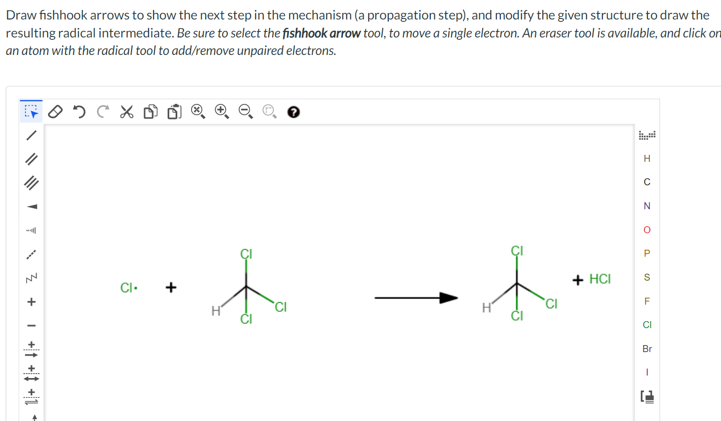 Solved Draw fishhook arrows to show the next step in the | Chegg.com