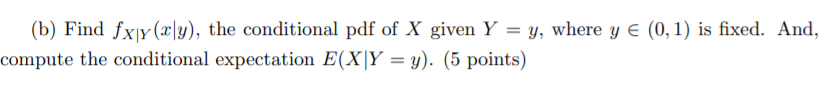 Solved 4. Suppose that (X,Y) is a continuous bivariate | Chegg.com