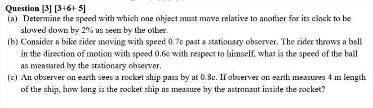 Solved Question [3] [3+6+ 5) (a) Determine the speed with | Chegg.com