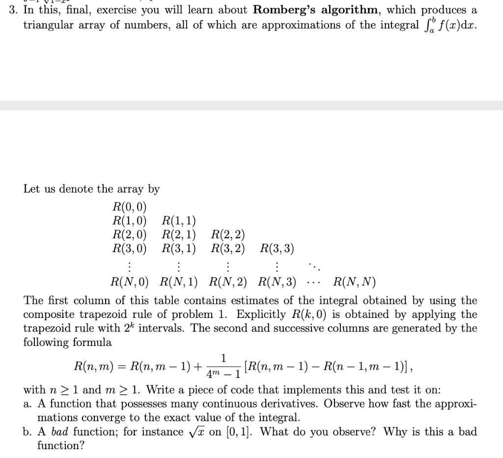 Solved Please Do Using Matlab Code I Just Need The Actual