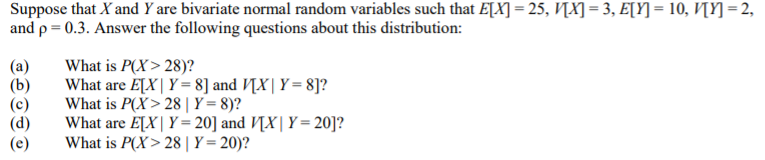 Solved Suppose that X and Y are bivariate normal random | Chegg.com