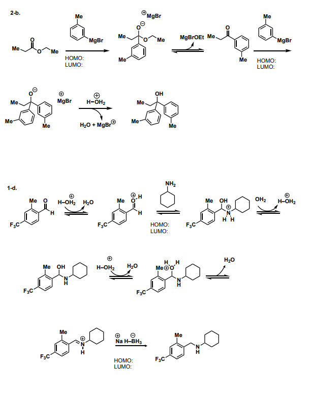 Solved Question 2: Arrow pushing practice, nucleophiles and | Chegg.com