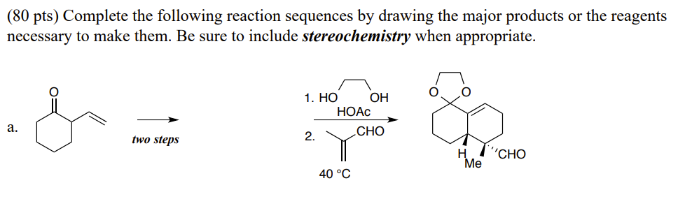 Solved Please help!Complete the following reaction sequences | Chegg.com