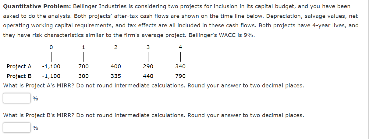 Solved Quantitative Problem: Bellinger Industries is | Chegg.com