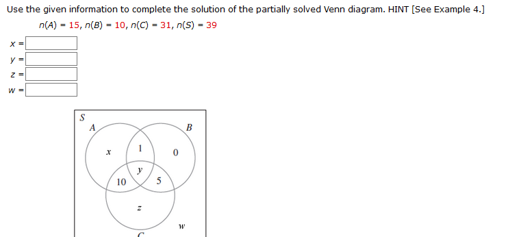 Solved Use the given information to complete the solution of | Chegg.com