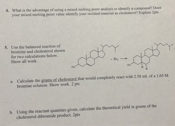 Solved What is the advantage of using a mixed melting point | Chegg.com
