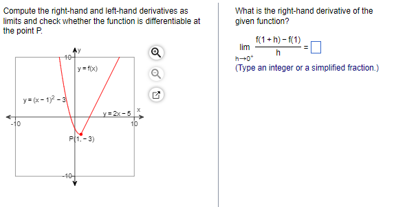 Solved Compute the right-hand and left-hand derivatives as | Chegg.com