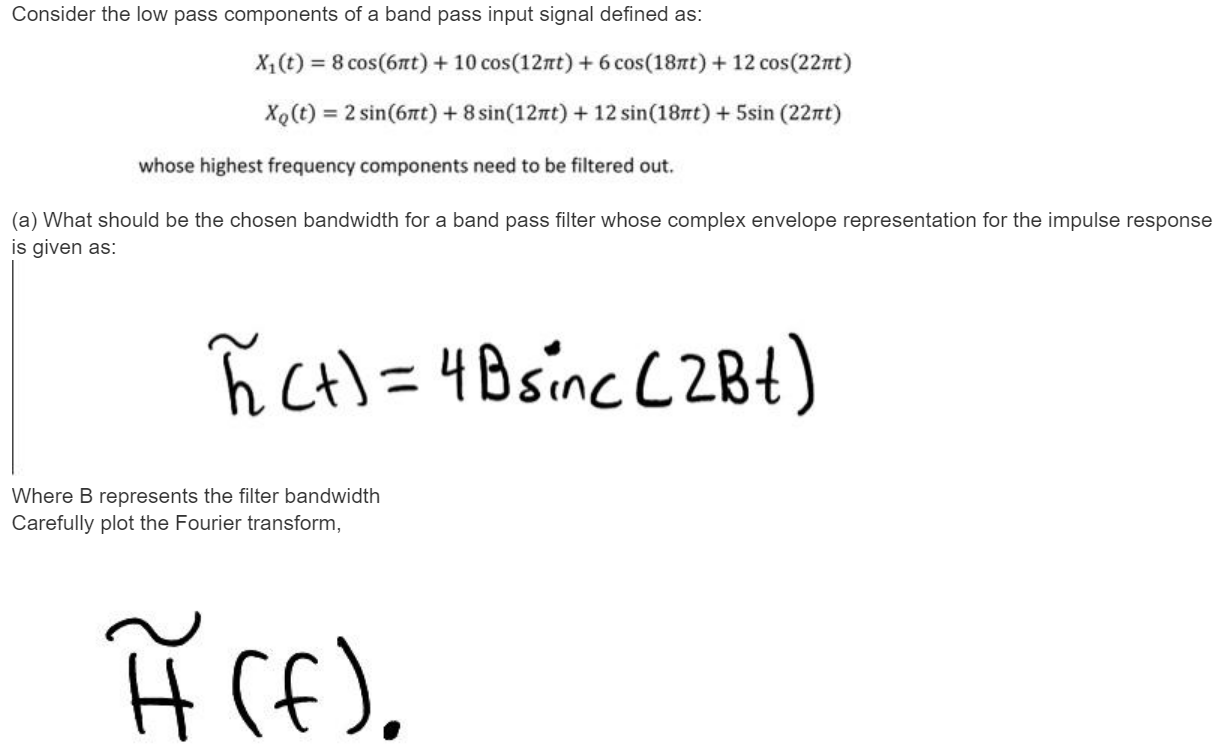 (b) Determine and plot the magnitude of the Fourier | Chegg.com