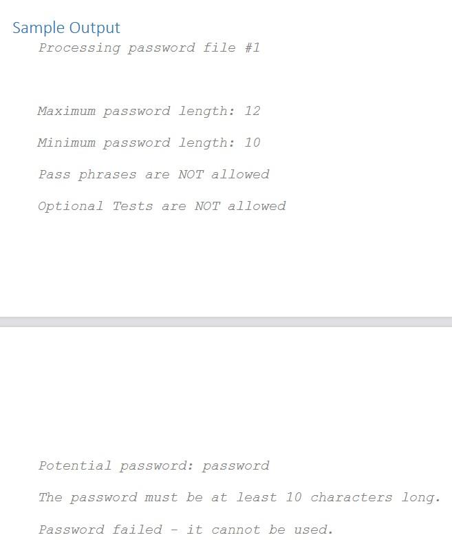 Solved These are configuration settings that will be used | Chegg.com