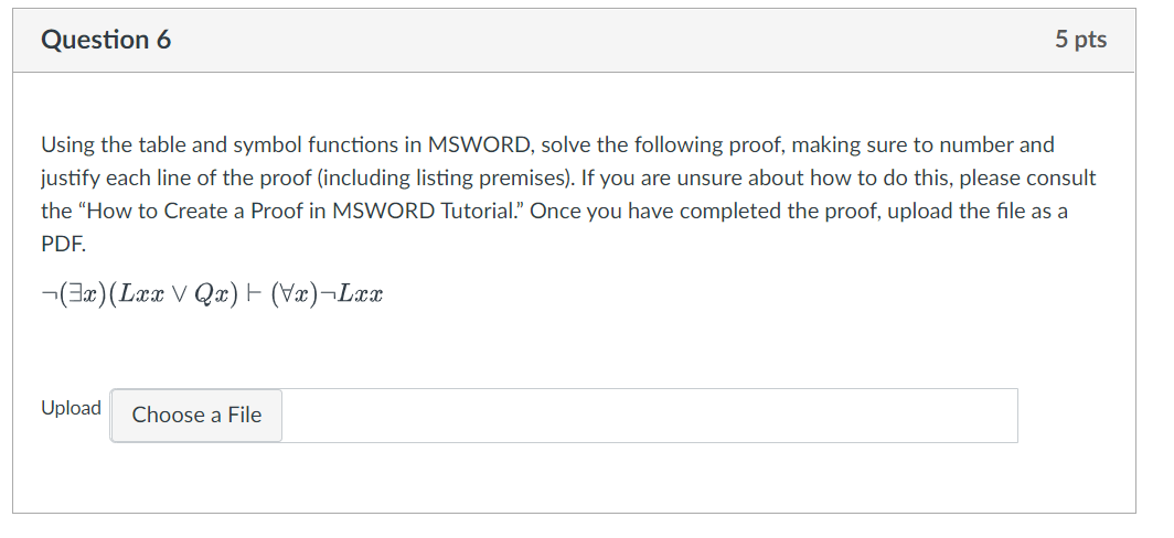 Solved Using the table and symbol functions in MSWORD, solve | Chegg.com