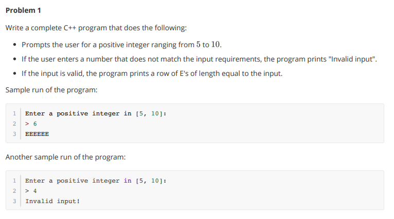 Solved Write a complete C++ program that does the following: | Chegg.com