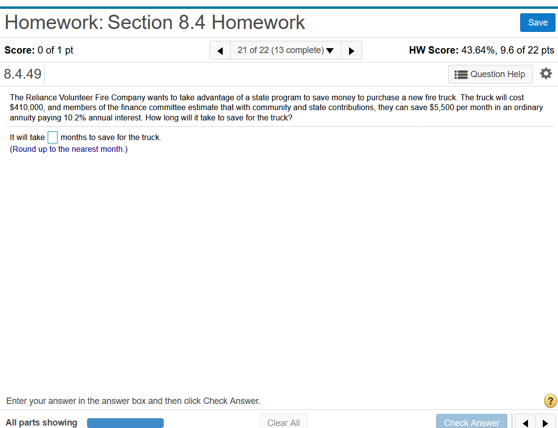 Solved Homework Section 8 4 Homework Save Score 0 Of 1 Pt