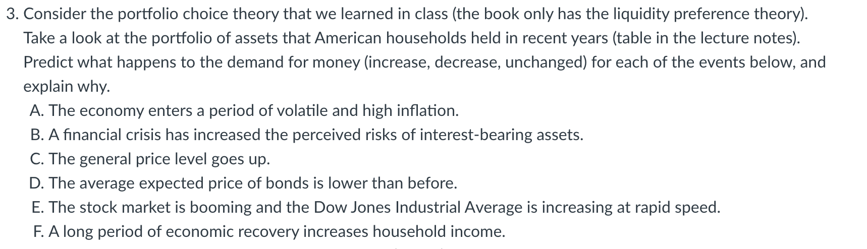 Solved 3. Consider the portfolio choice theory that we | Chegg.com