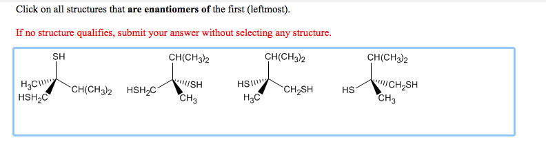 Solved Click on all structures that are enantiomers of the | Chegg.com