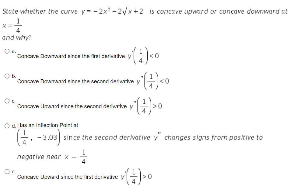 Solved QUESTION 5 Find the maximum, minimum, and inflection | Chegg.com