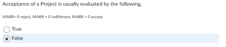 Solved Acceptance of a Project is usually evaluated by the | Chegg.com