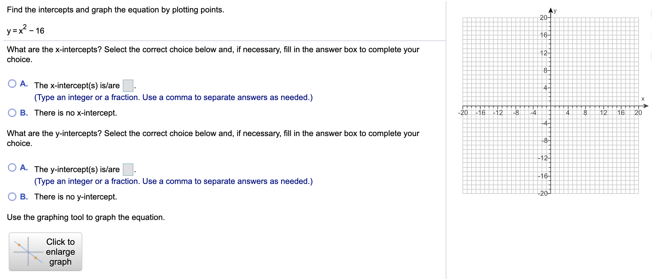 Solved Find the intercepts and graph the equation by | Chegg.com