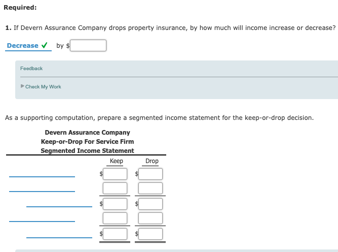 Solved Keep-or-Drop for Service Firm, Complementary | Chegg.com