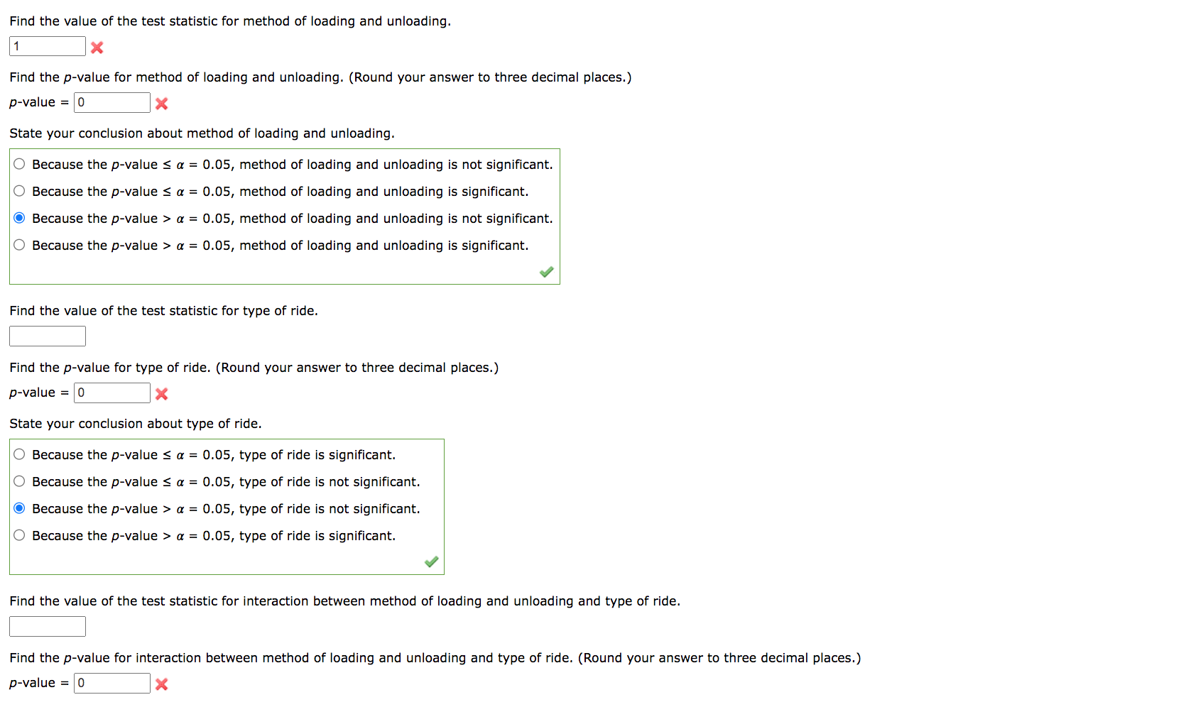 Solved ny significant effect due to the loading and | Chegg.com